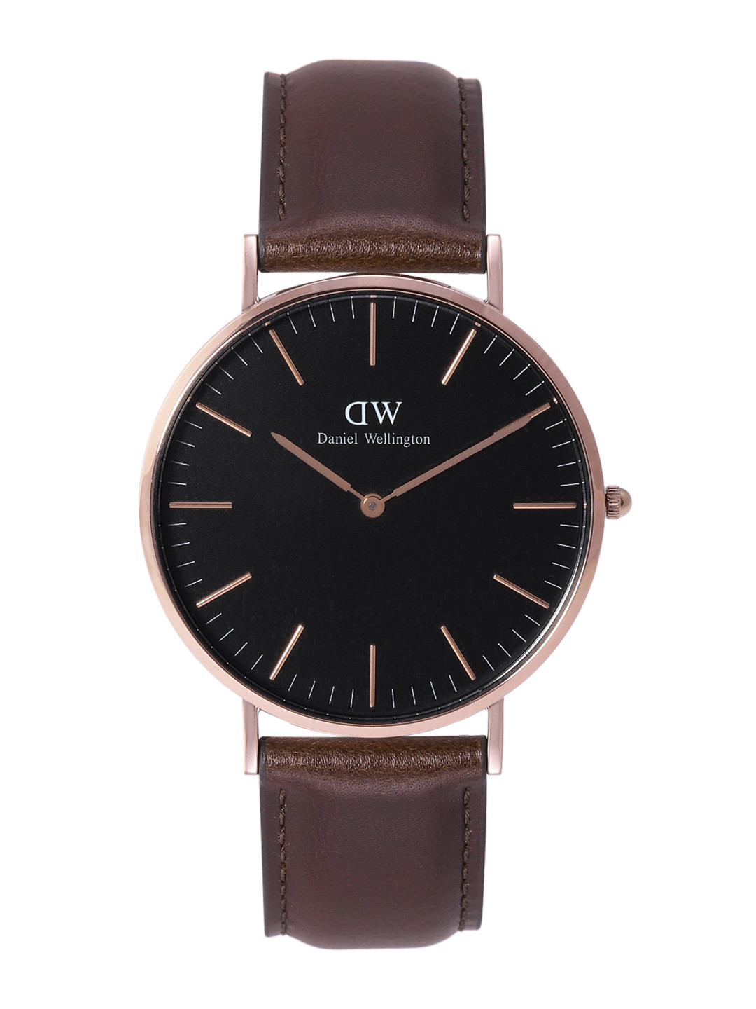 Buy Daniel Wellington Men Leather Straps Classic Bristol RG Analogue ...