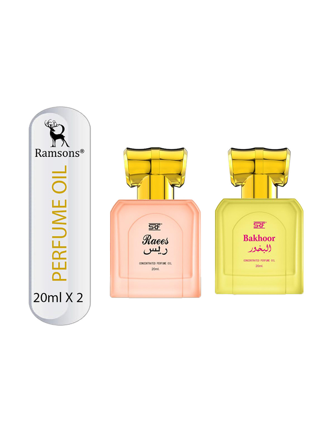 Buy Ramsons 2Pcs SRF Bakhoor & SRF Raees Concentrated Perfume Oil Combo ...