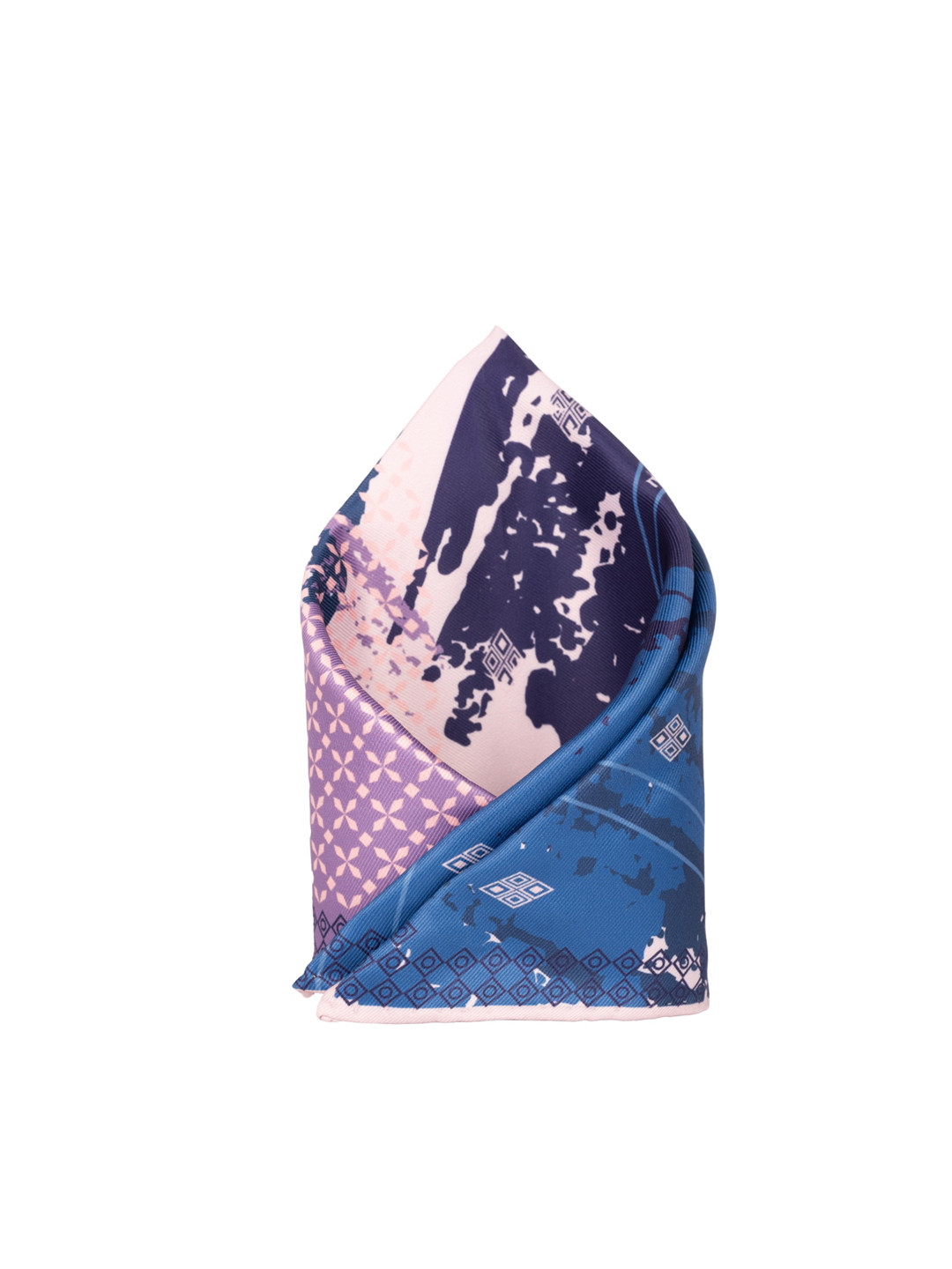 Buy The Tie Hub Geometric Printed Microfiber Pocket Square - Pocket ...