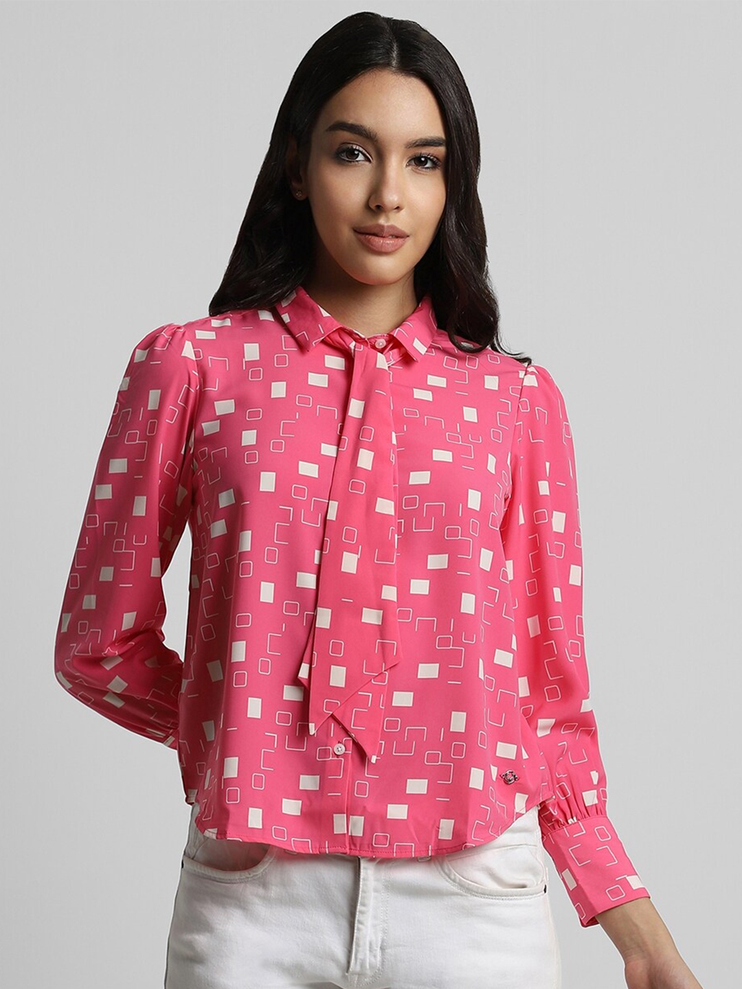 Buy Allen Solly Woman Abstract Printed Casual Shirt Shirts For Women