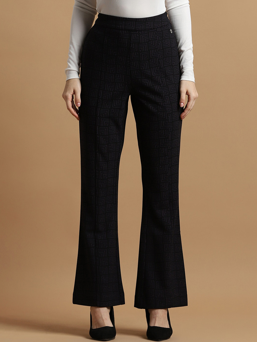 Buy Allen Solly Woman Formal Bootcut Trousers - Trousers for Women ...