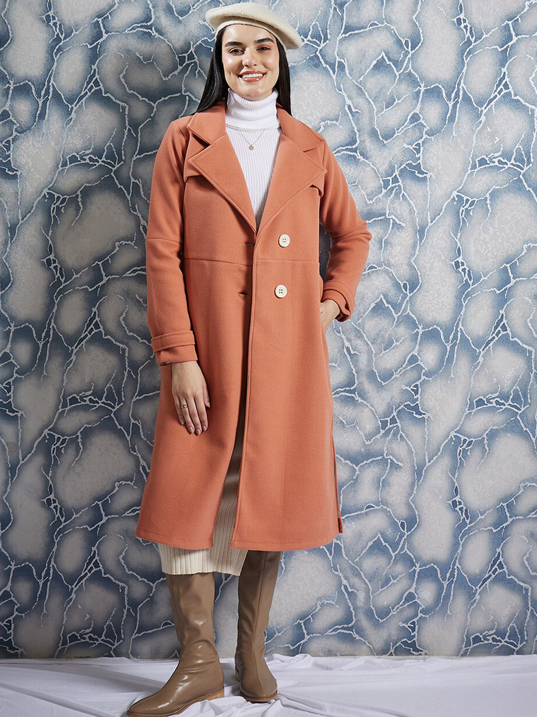 Buy Athena Woollen Single Breasted Trench Coat - Coats for Women ...