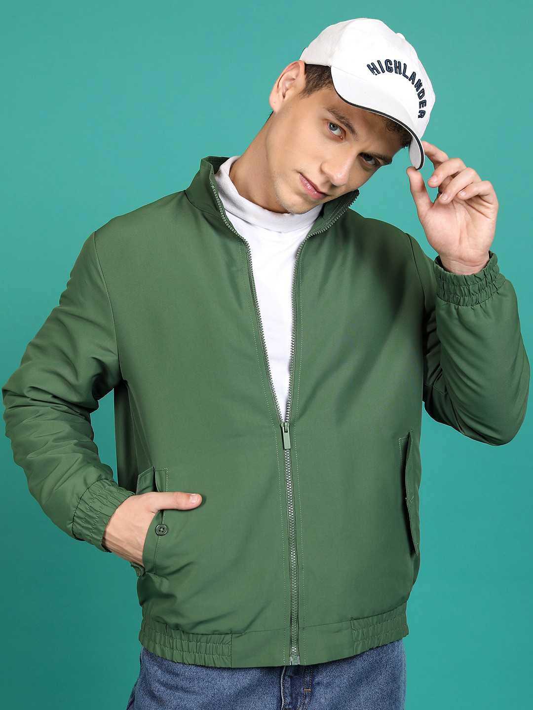 Buy KETCH Mock Collar Bomber Jacket - Jackets for Men 25912406 | Myntra