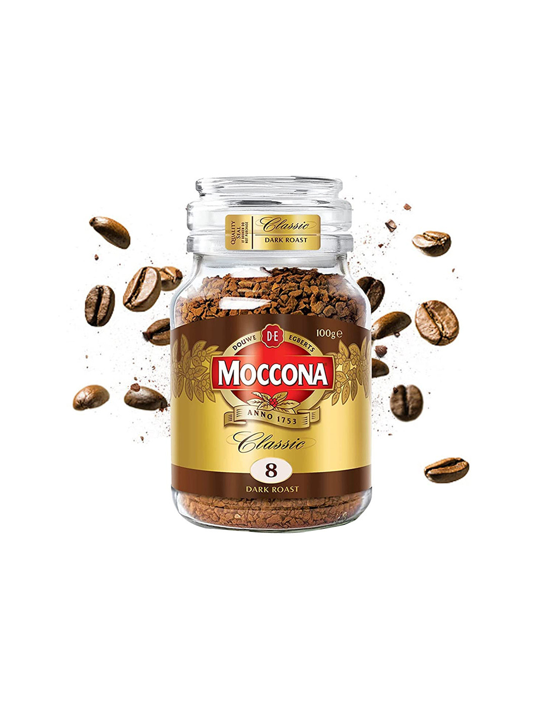 Buy Moccona Classic Dark Roast Instant Coffee Beans 100 Gms - Coffee ...