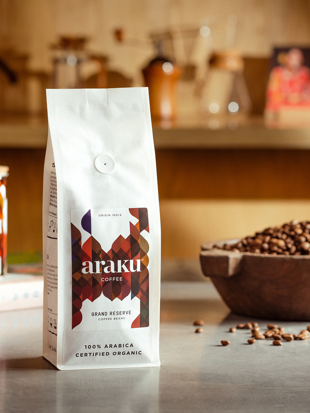 Buy ARAKU Coffee Grand Reserve Medium Roast Fine Grind Coffee 250gms - Coffee for Unisex ...