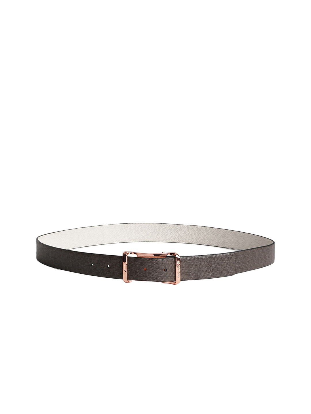 Buy RARE RABBIT Men Textured Leather Reversible Formal Belt - Belts for ...