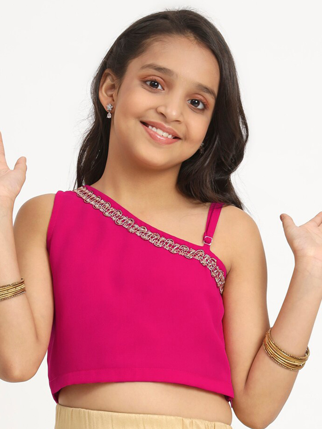 Buy Studio Rasa Girls One Shoulder Crop Top - Tops for Girls 25924200 ...