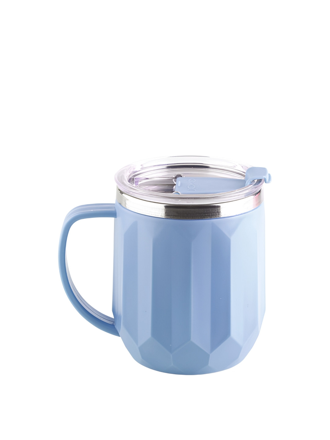 Buy JOYO Blue Stainless Steel Matte Finish Coffee Mug 450 Ml - Cups And ...