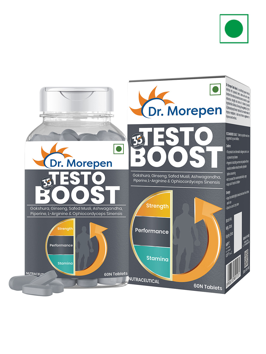 Buy Dr. Morepen Testo Boost Tablets With Ashwagandha 60 Tablets ...