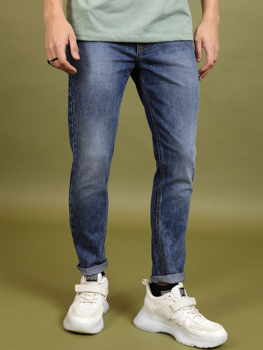 Buy HIGHLANDER Men Mid Rise Slim Fit Stretchable Cotton Jeans - Jeans ...