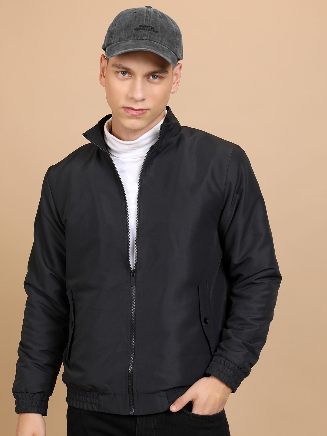 Buy KETCH Mock Collar Bomber Jacket - Jackets for Men 25940332 | Myntra