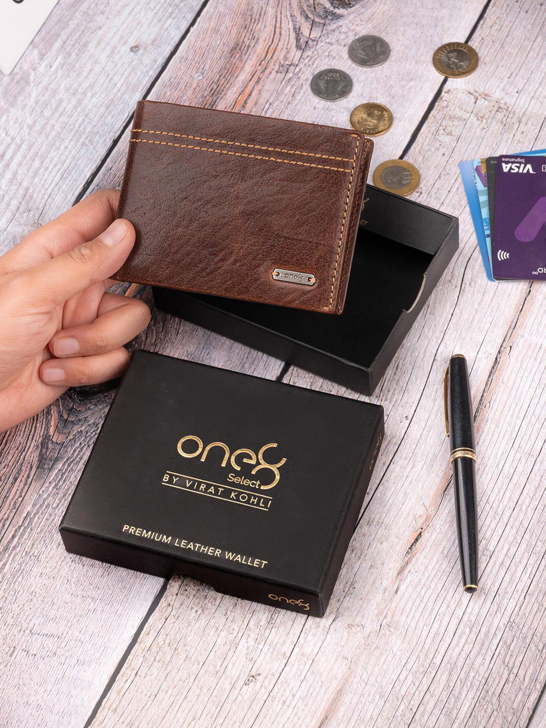 Buy One8 Leather Two Fold Wallet With Rfid - Wallets for Men 25946930 ...