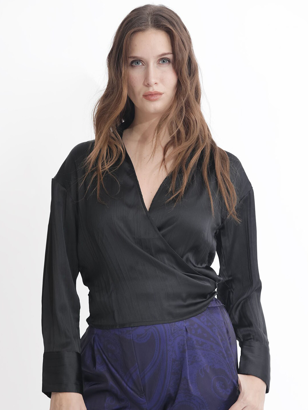 Buy RAREISM V Neck Wrap Top - Tops for Women 25951126 | Myntra