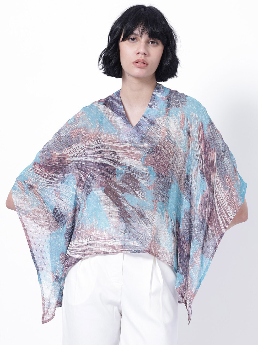 Buy RAREISM Abstract Printed Kaftan Top - Tops for Women 25951128 | Myntra