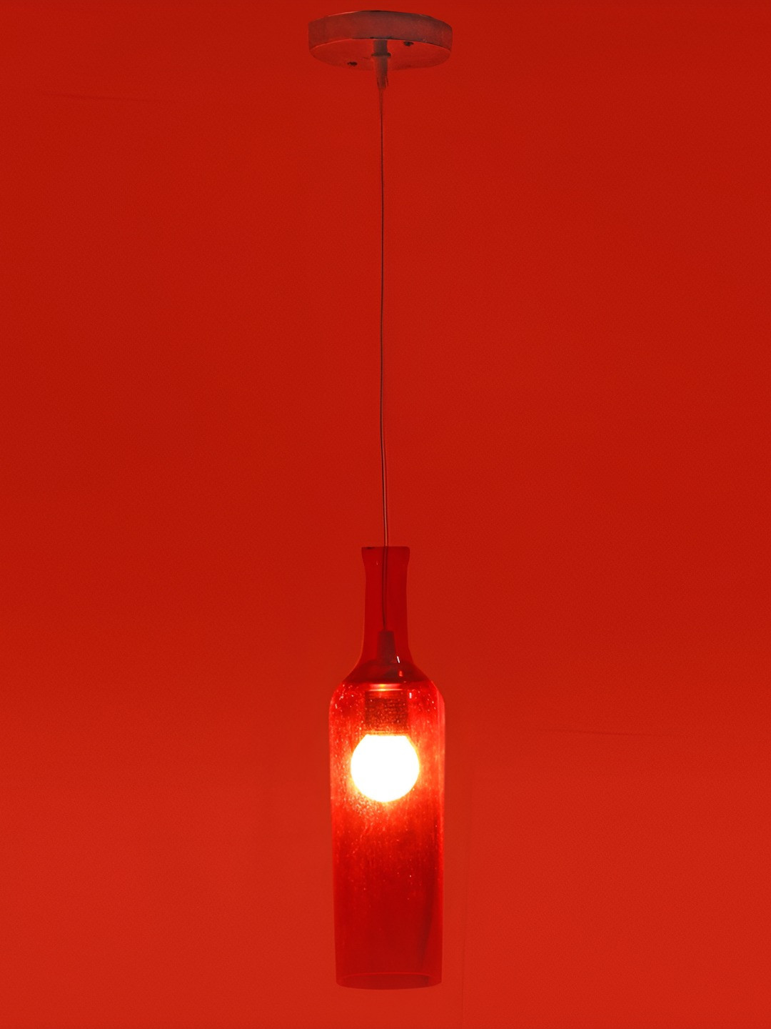 Buy Afast Red Glass Contemporary Ceiling Lamp - Ceiling Lamps for ...