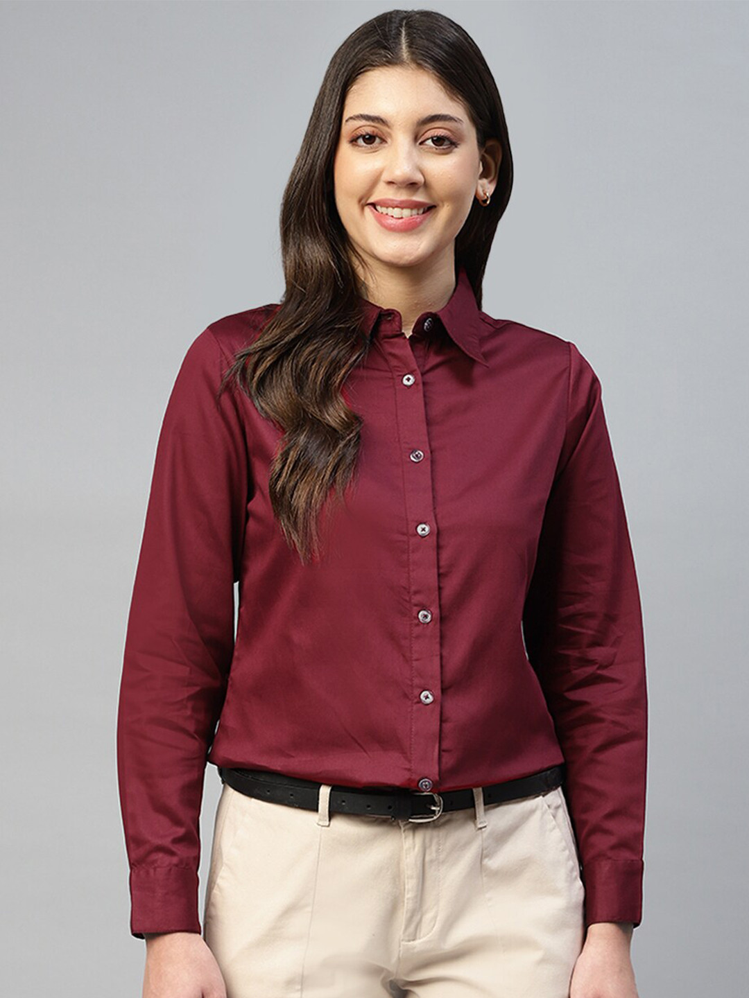 Buy DEEBACO Collared Neck Shirt - Shirts for Women 25965038 | Myntra