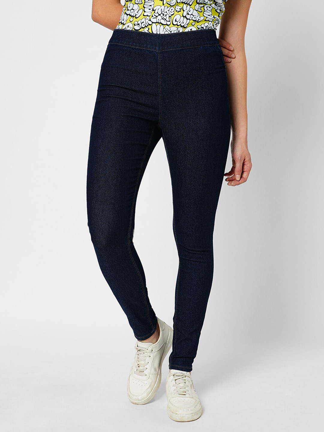 Buy ONLY Skinny Fit Washed Denim Jeggings - Jeggings for Women 25969456 ...