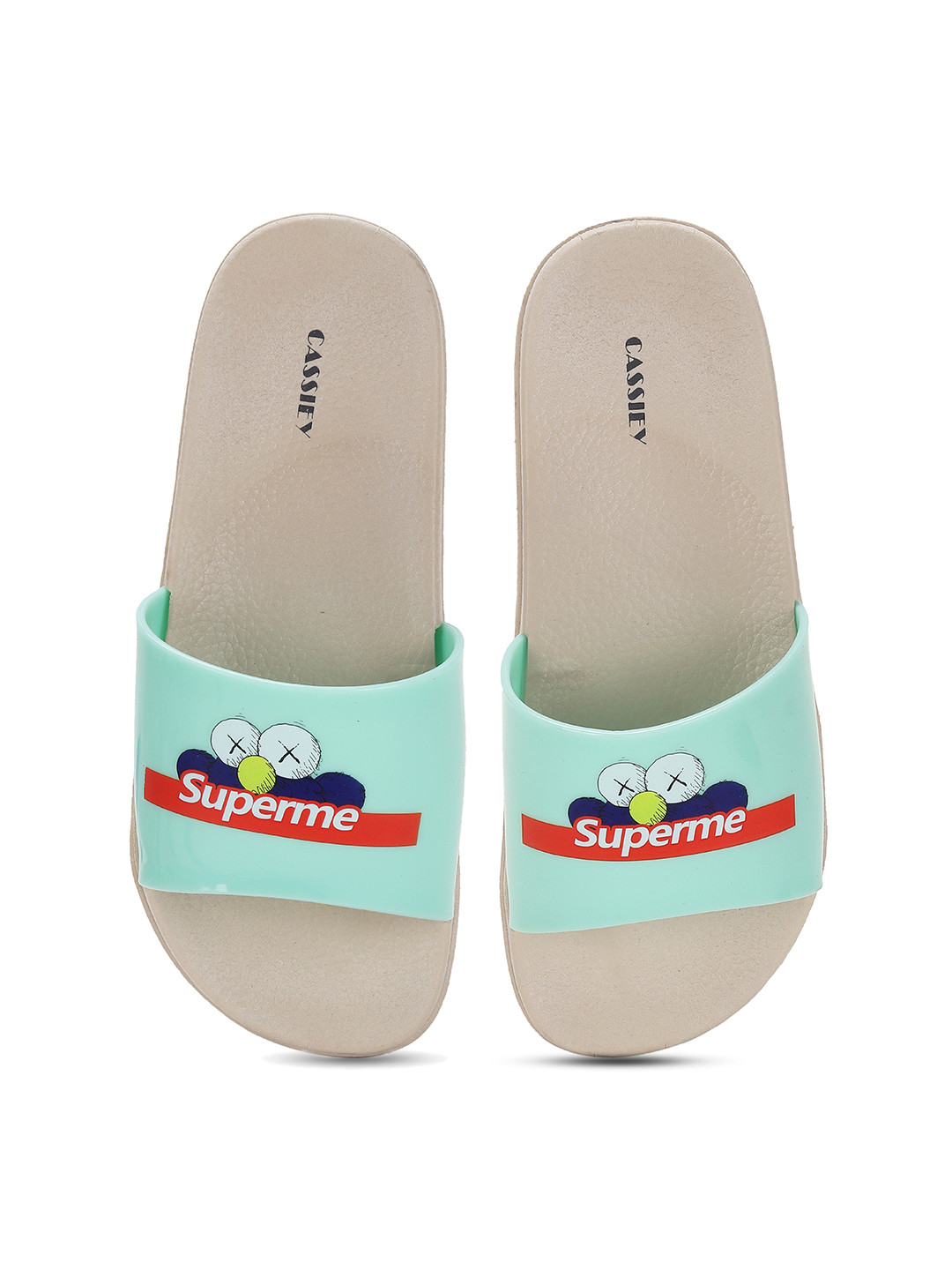 Buy CASSIEY Women Supreme Printed Rubber Sliders - Flip Flops for Women ...