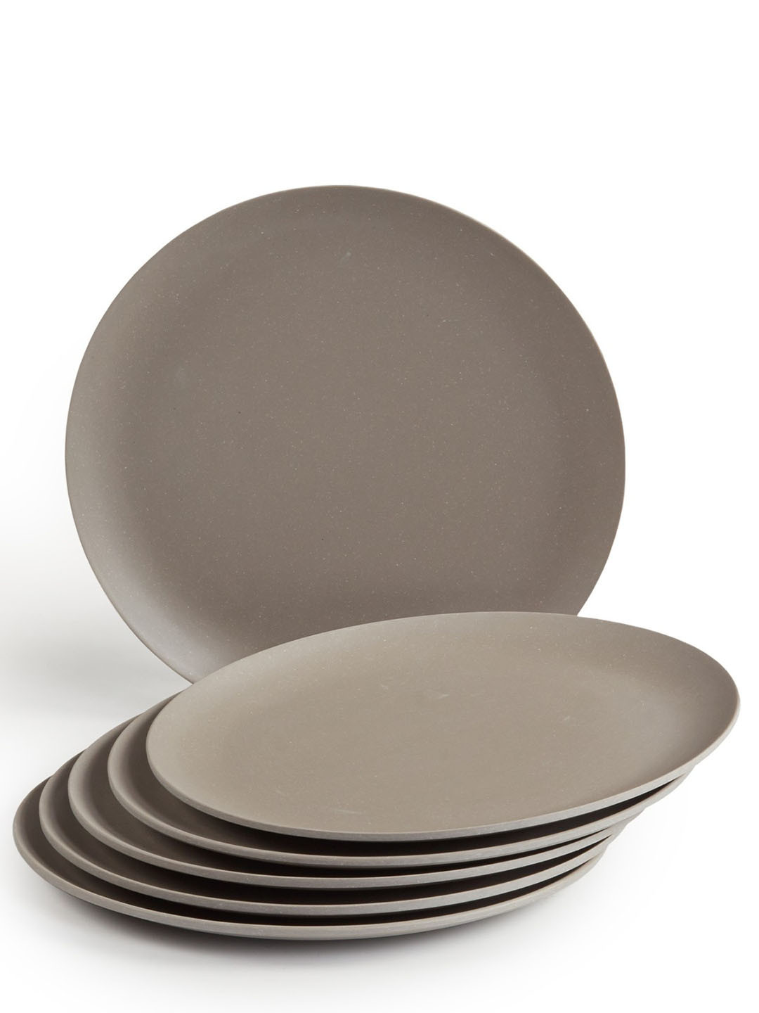 Buy Red Butler Grey 6 Pieces Bamboo Matte Half Plates - Plates for ...