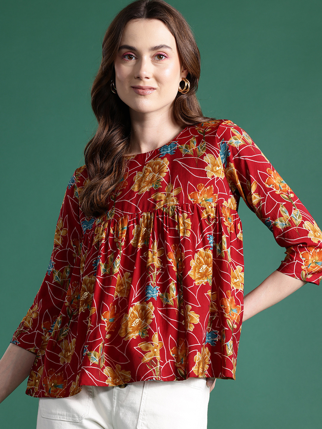 Buy DressBerry Floral Printed Top - Tops for Women 25982172 | Myntra