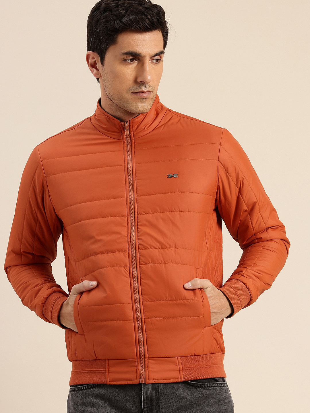 Buy Being Human Mock Collar Reversible Padded Jacket - Jackets for Men ...