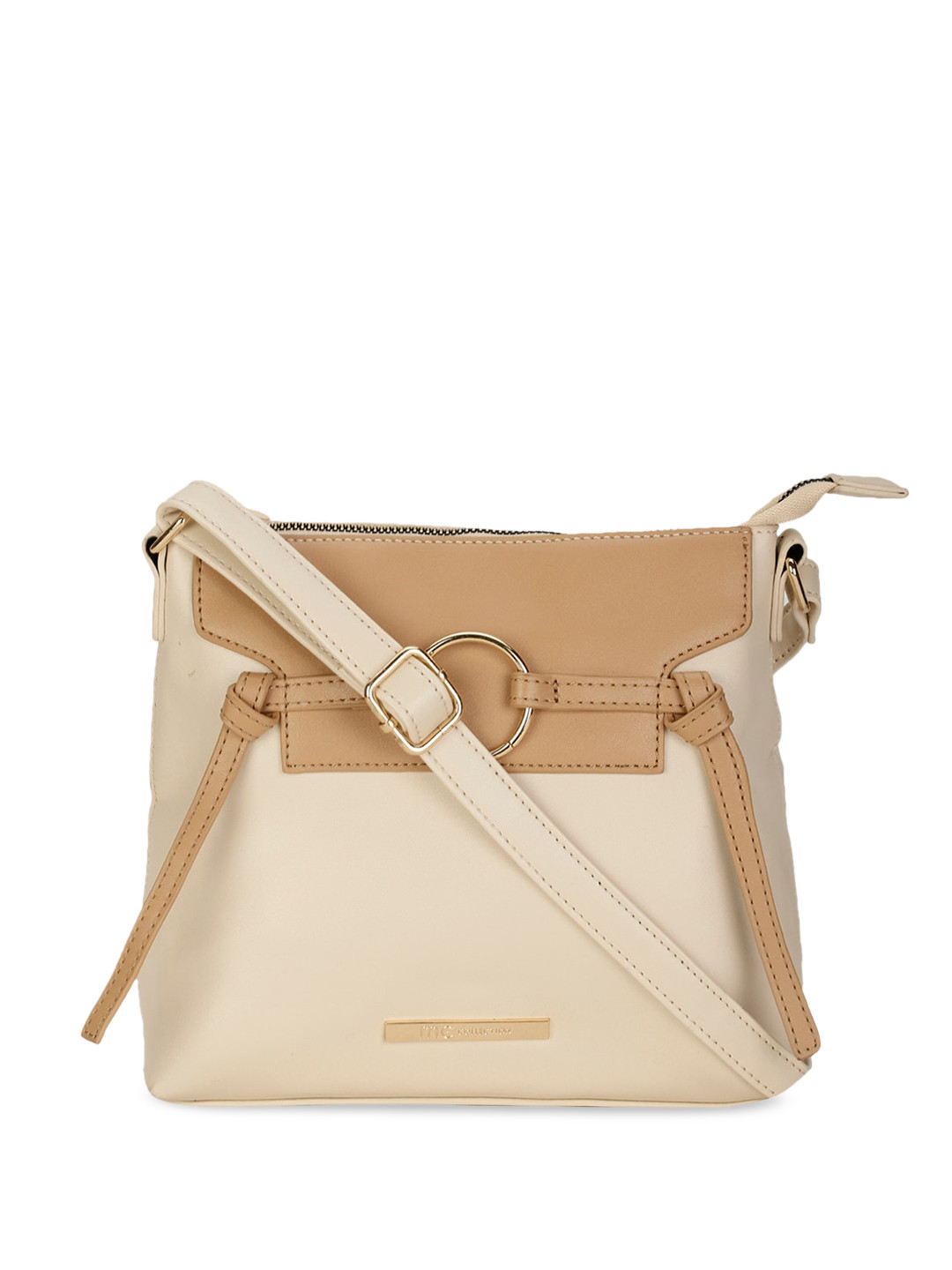 Buy Bata Colourblocked Structured Sling Bag - Handbags for Women ...