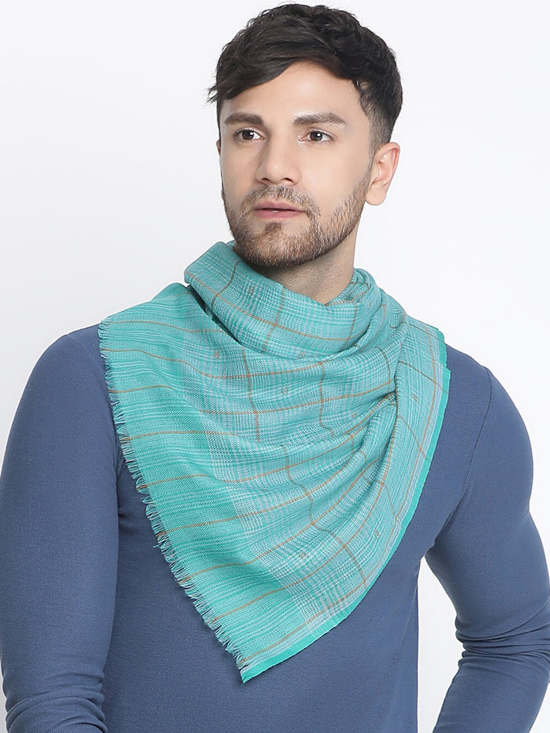 Buy SHINGORA Checked Wool Muffler - Mufflers for Men 25987842 | Myntra
