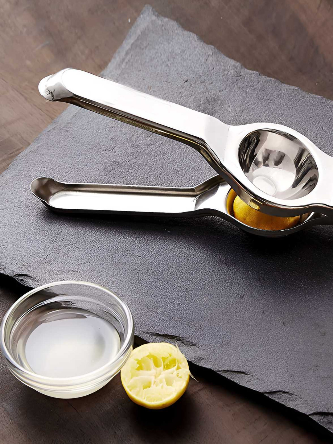 Buy OMORTEX 2 Pieces Stainless Steel Lemon Squeezer With Push Hand ...