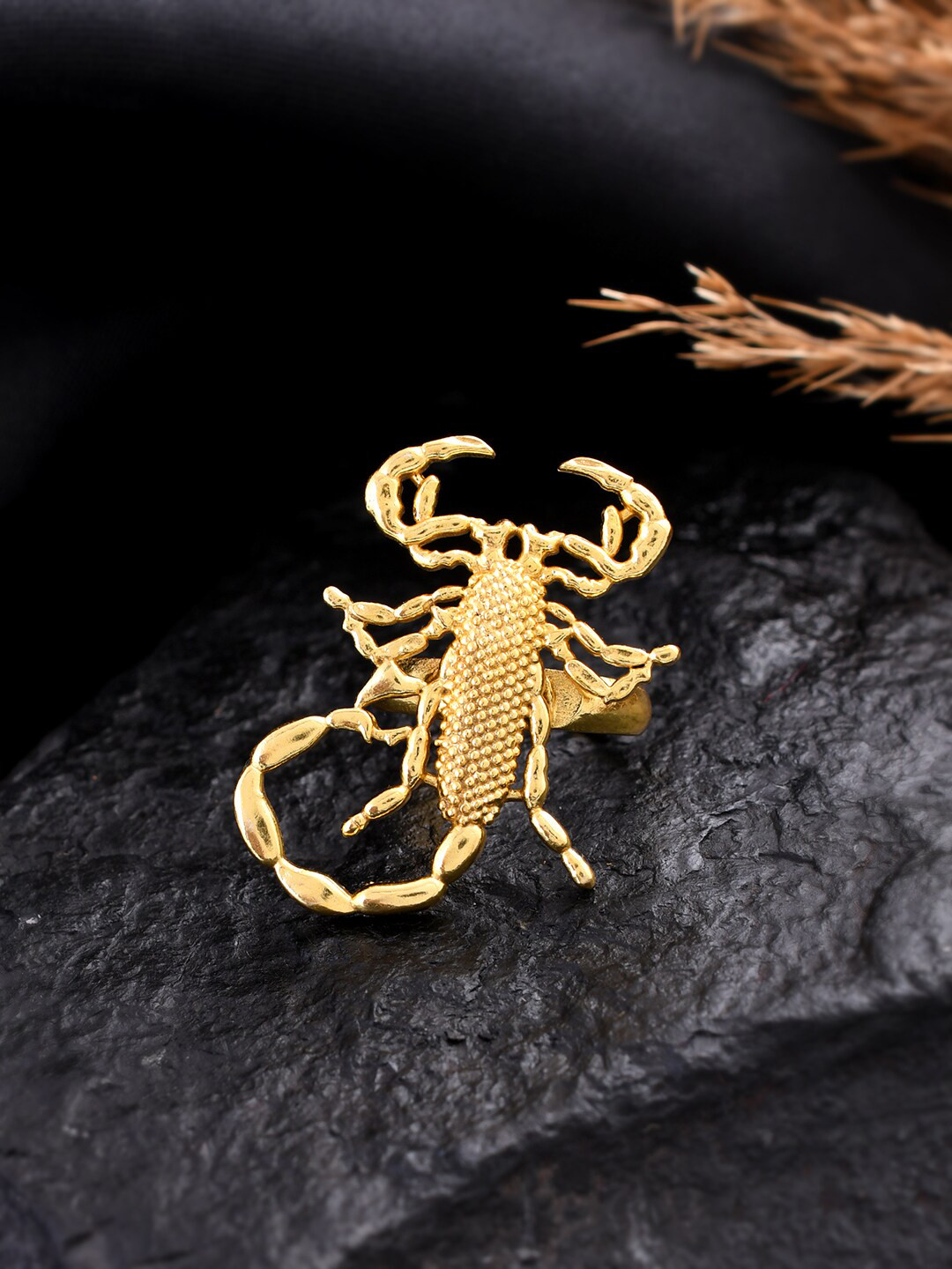 Buy Silvermerc Designs Gold Plated Scorpio Finger Ring - Ring for Women ...