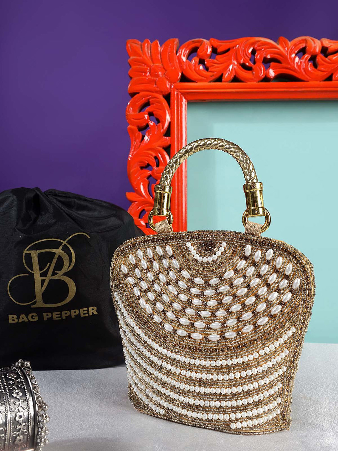 Buy Bag Pepper Embellished Purse - Clutches for Women 25996236 | Myntra