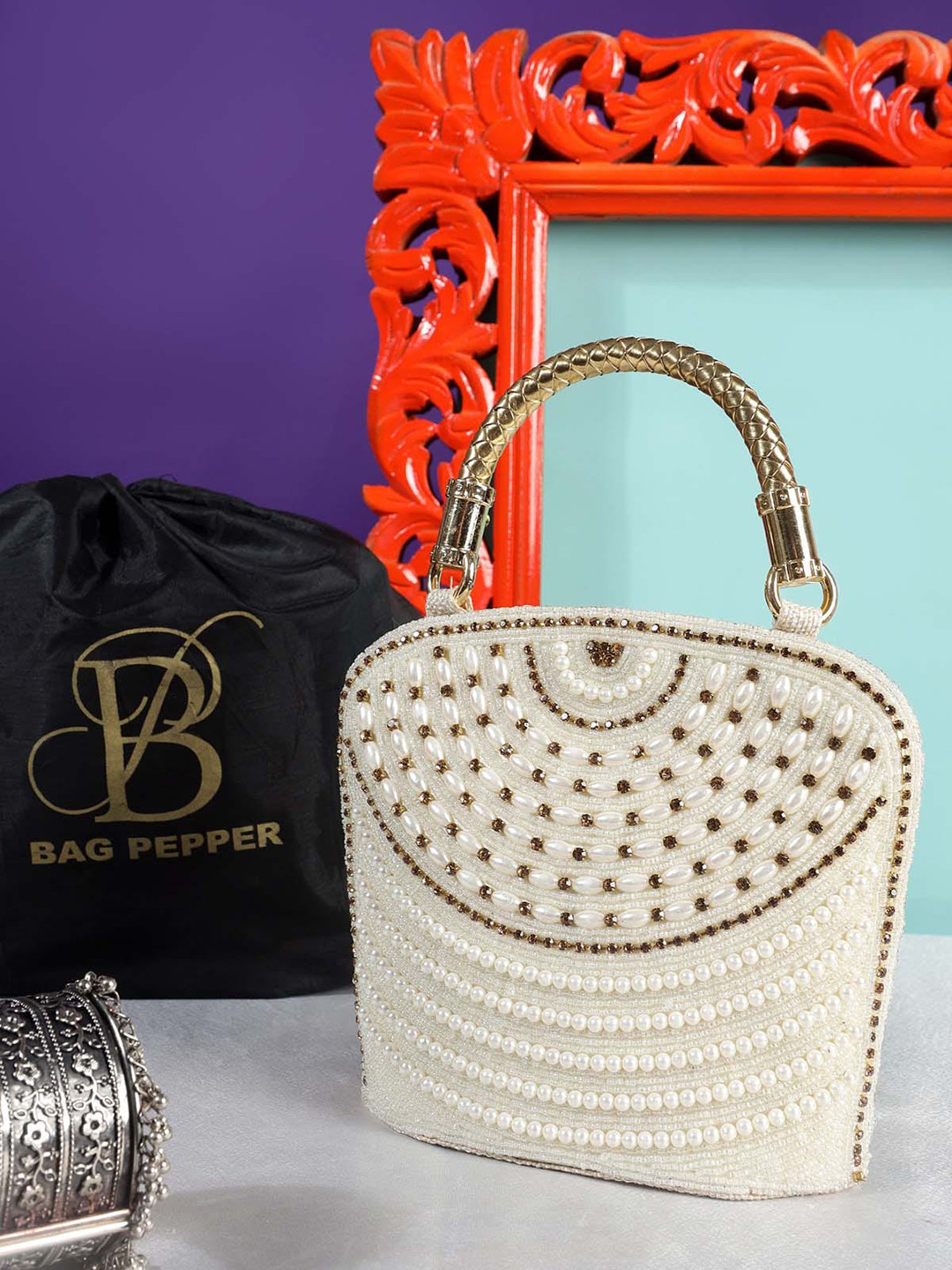 Buy Bag Pepper Embellished Handheld Bag - Handbags for Women 25996244 ...