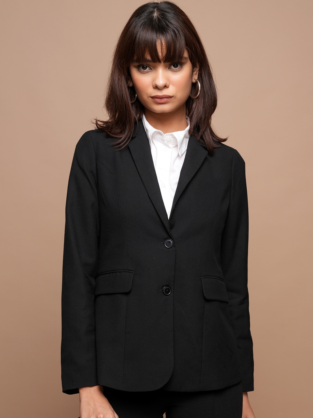 Buy Chic By Tokyo Talkies Black Notched Lapel Notched Lapel Single