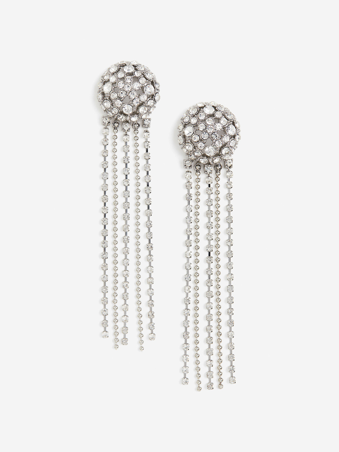 Buy H&M Long Rhinestone Earrings - Earrings for Women 26003974 | Myntra