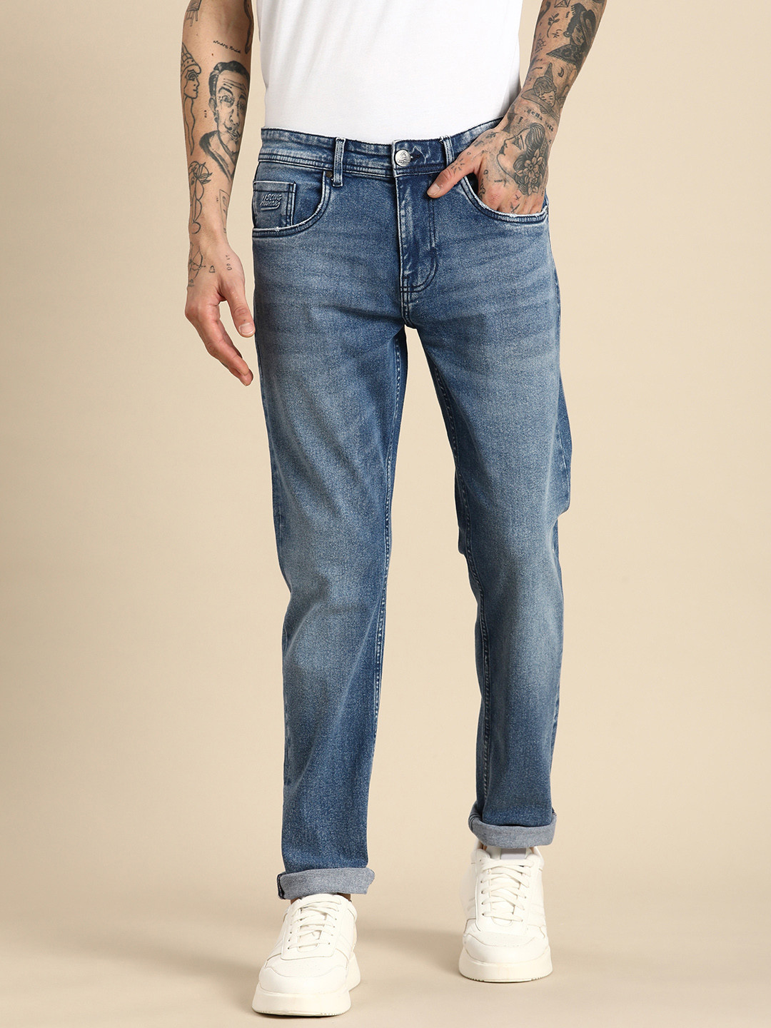 Buy Being Human Men Slim Fit Light Fade Stretchable Jeans - Jeans for ...