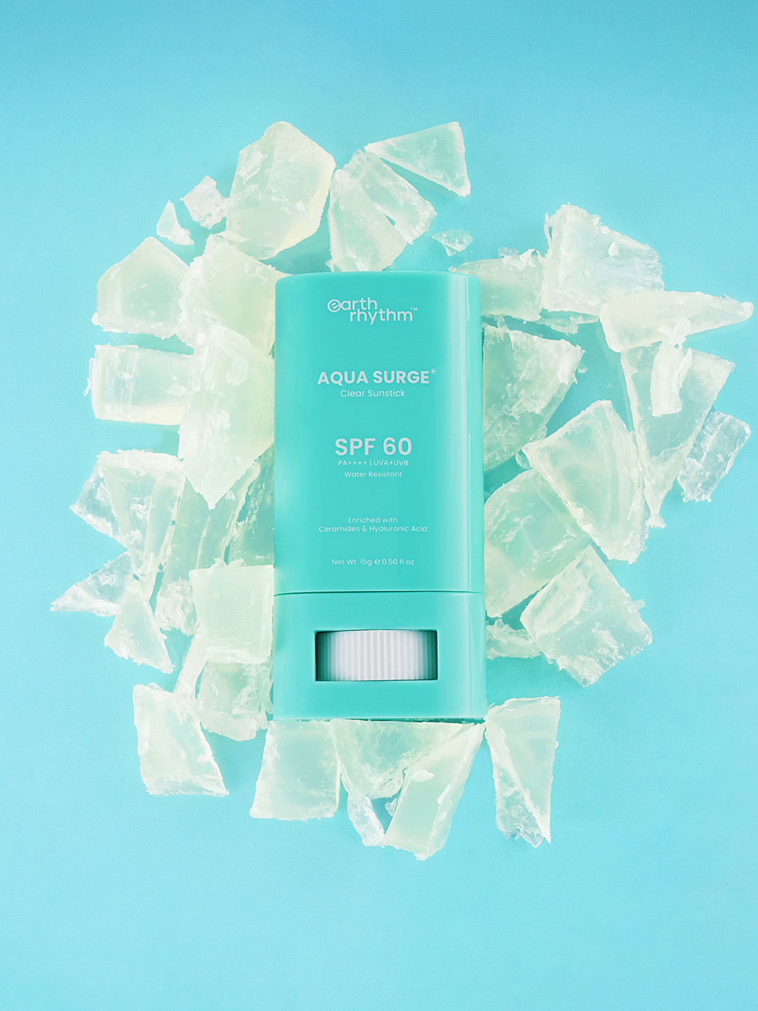 Buy Earth Rhythm Aqua Surge Clear Sunstick SPF 60 20g - Face Sunscreen ...