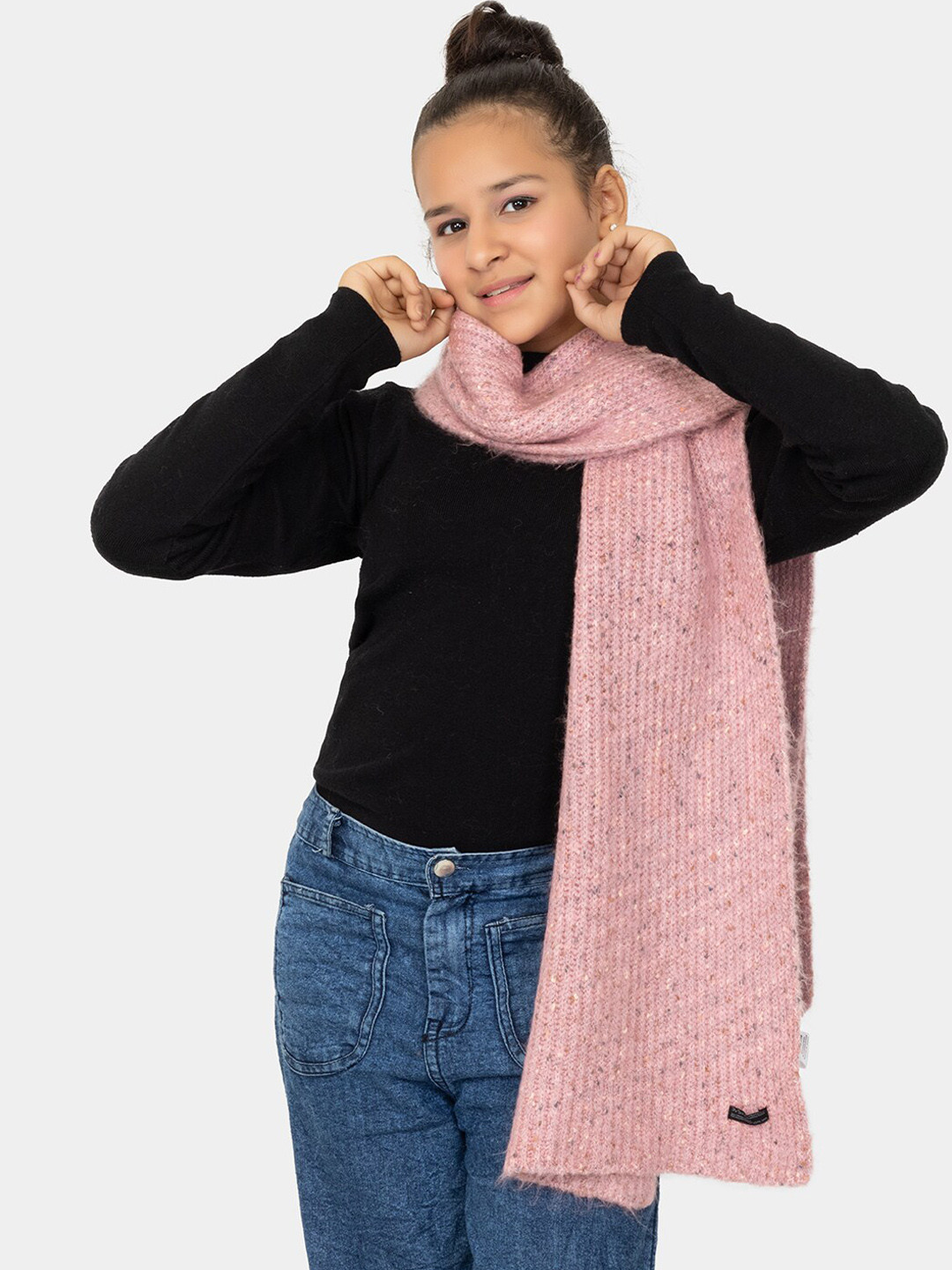 Buy 513 Girls Self Designed Acrylic Muffler - Mufflers for Girls ...