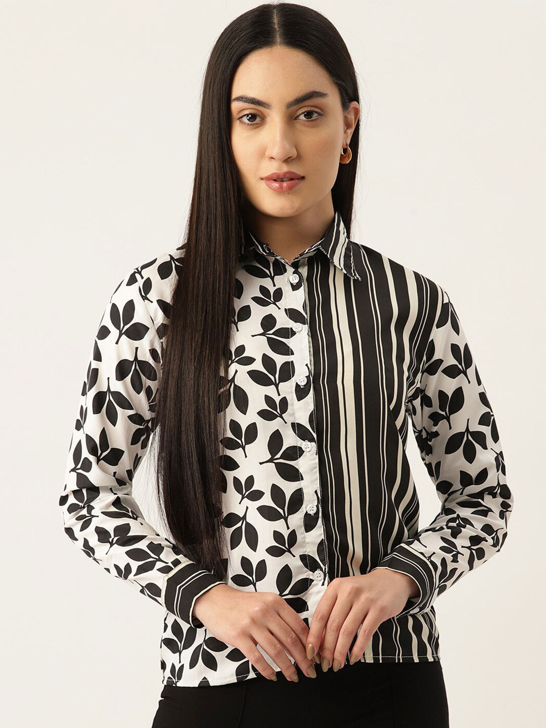 Buy BAESD Floral Printed Shirt Style Top - Tops for Women 26019800 | Myntra