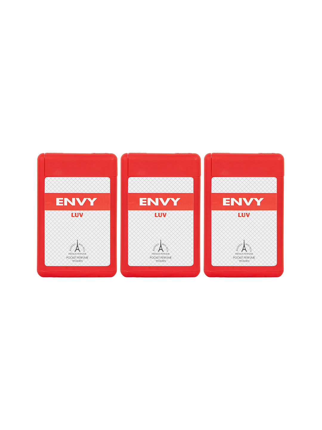 Buy Envy Women Set Of 3 Luv Long Lasting French EDP Pocket Perfume 18ml ...