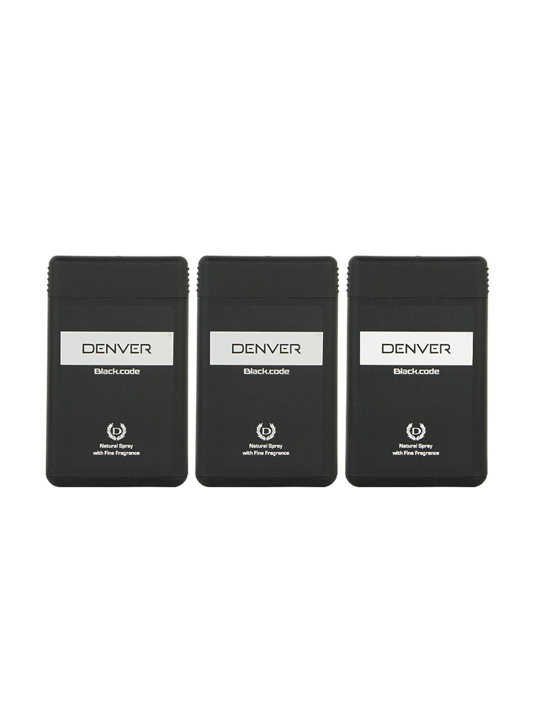 Buy Denver Men Set Of 3 Black Code Fine Fragrance Long Lasting Pocket ...