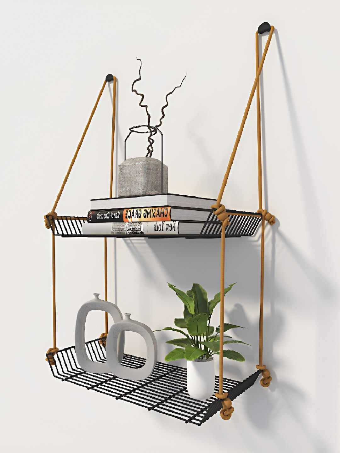 Buy Meshable Grey Metal Basic Wall Shelf - Wall Shelves for Unisex ...