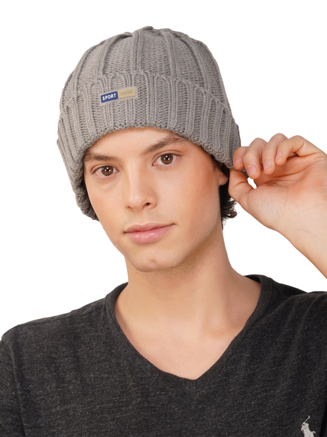 Buy ISWEVEN Unisex Self Designed Woollen Beanie - Caps for Unisex ...