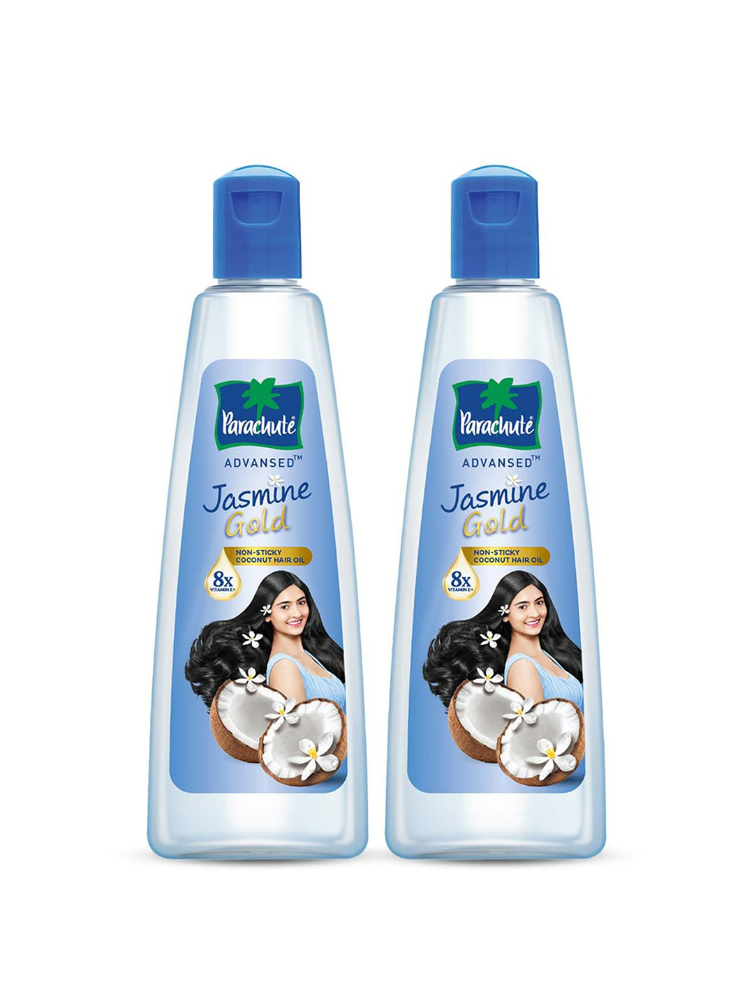 Buy Parachute Set Of 2 Advansed Jasmine Gold Coconut Hair Oil With ...