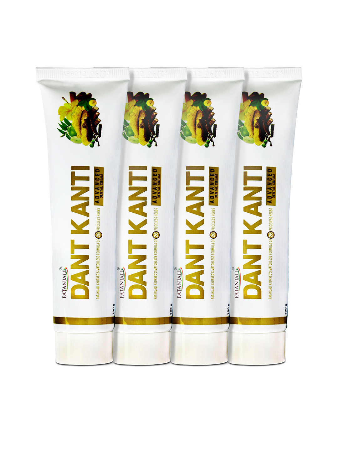 Buy Patanjali Set Of 4 Dant Kanti Dental Care Advance Toothpaste 100 G ...