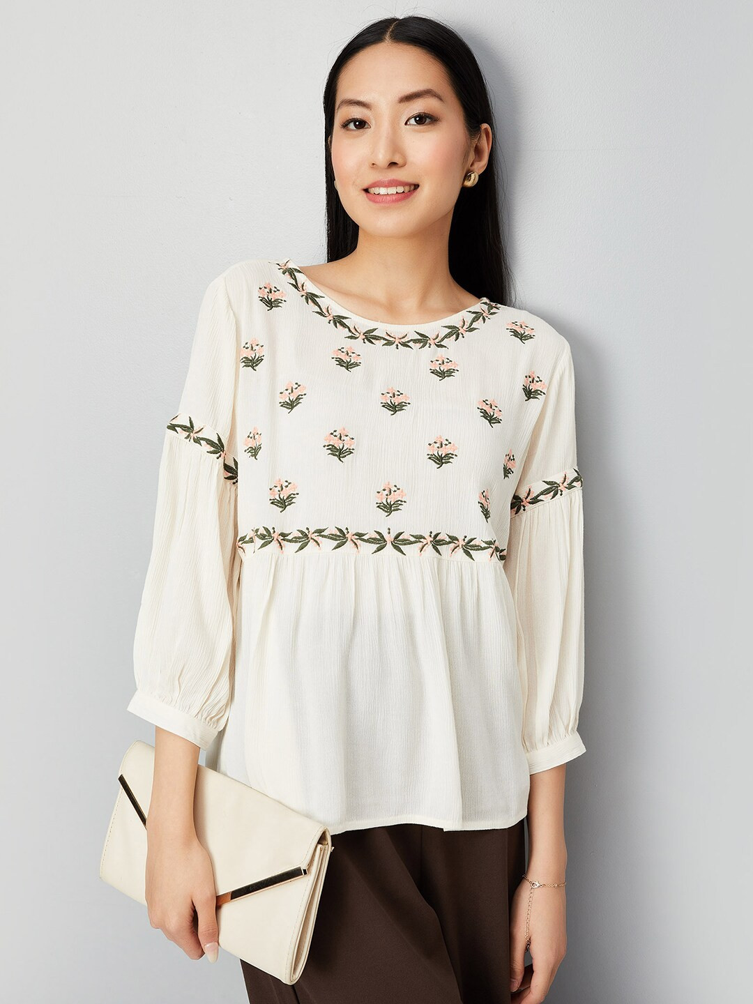 Buy Max Embroidered Round Neck Tunic - Tunics for Women 26079062 | Myntra