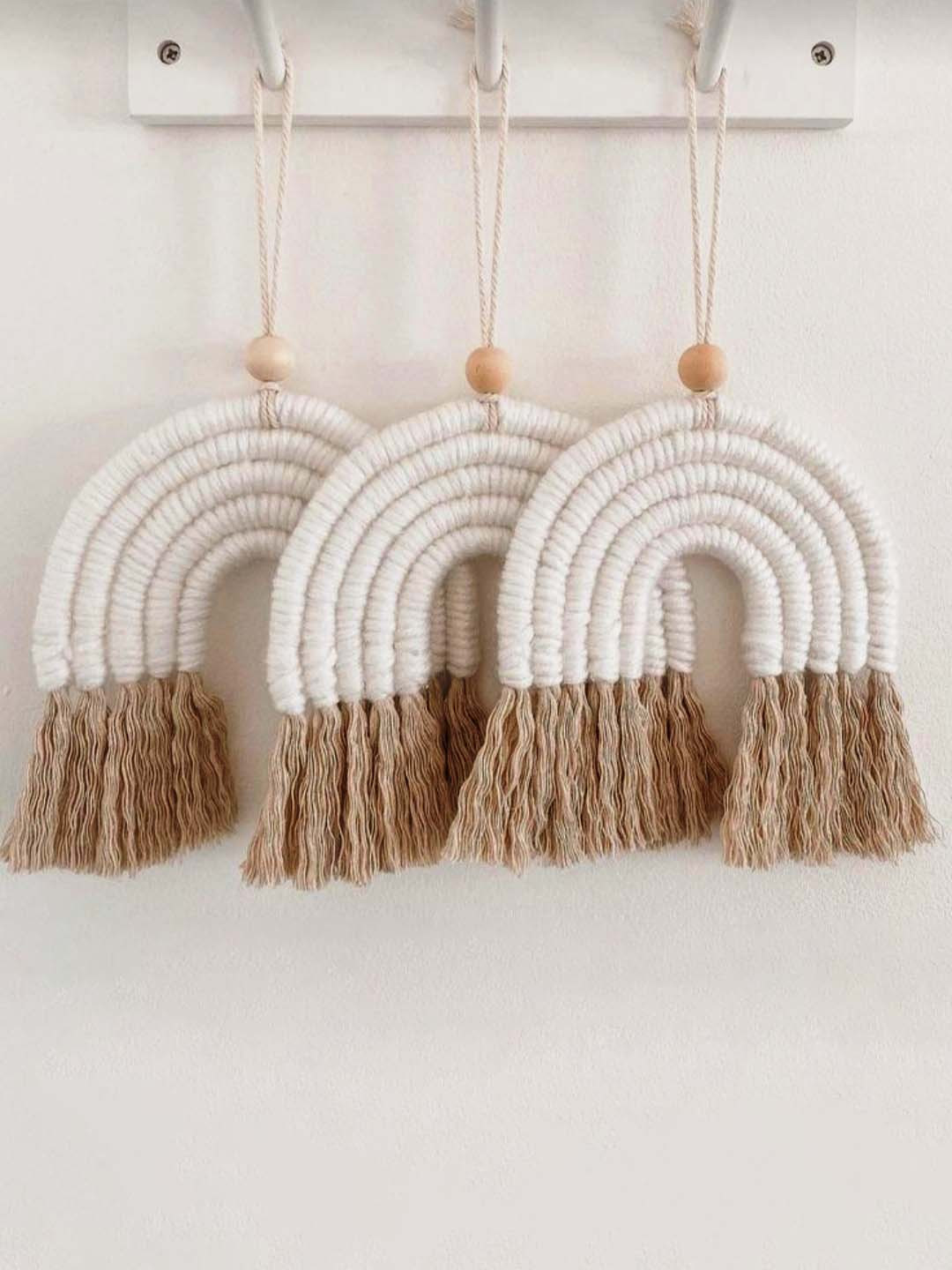 Buy Classy Tulip White Boho Rainbow Wall Hanging - Wall Decor for ...
