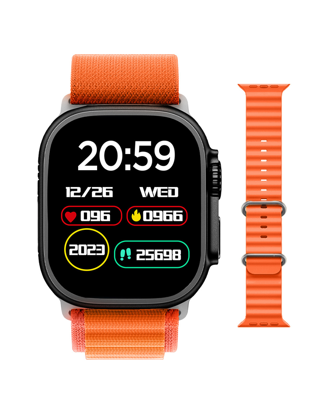 Buy Nu Republic Creed Ultra 2.0" HD Display Smartwatch With BT Calling ...