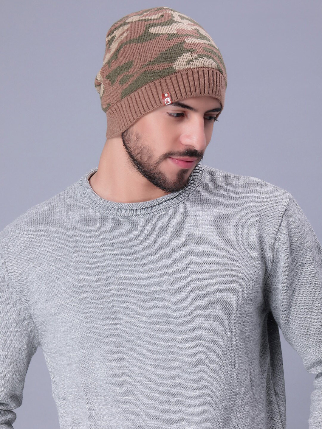 Buy Bharatasya Men Printed Acrylic Wool Beanie - Caps for Men 26087448 ...