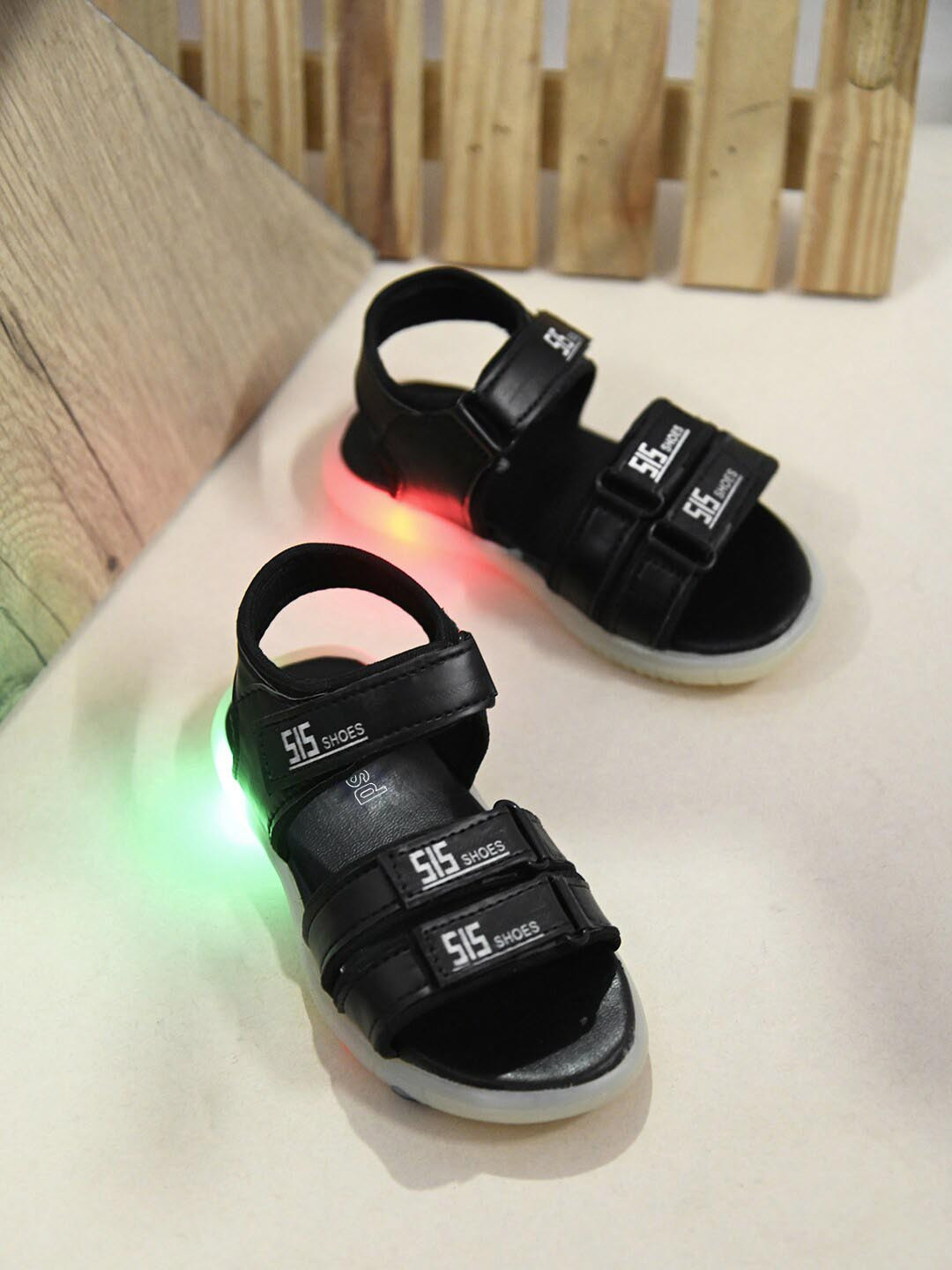 Buy BAESD Kids Printed LED Velcro Sports Sandals - Sandals for Unisex ...