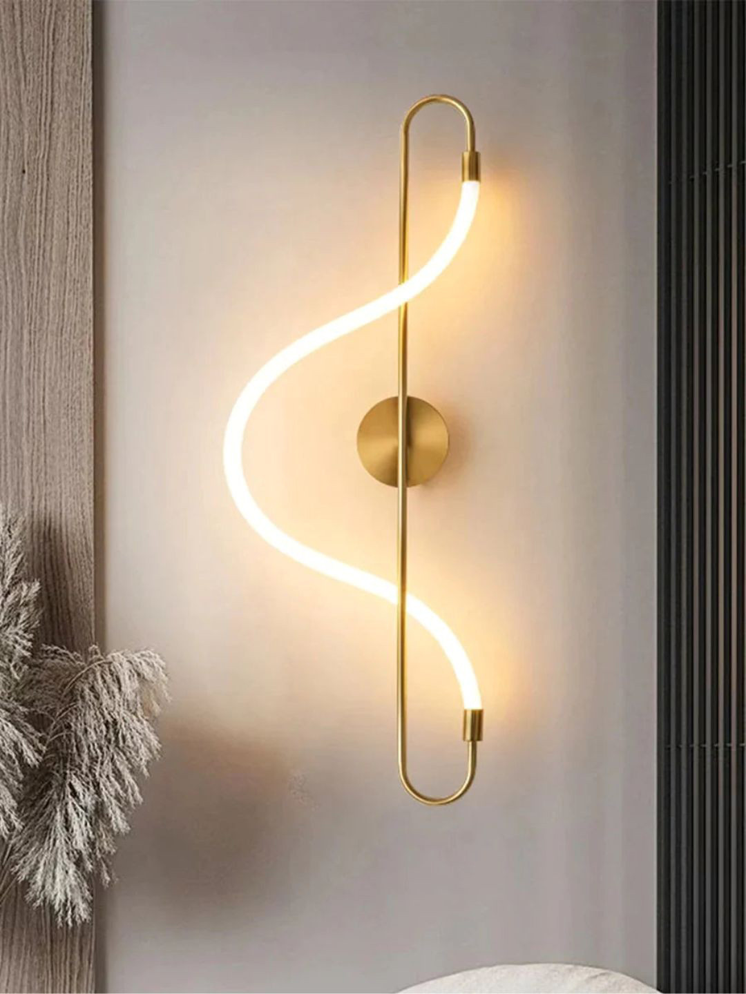 Buy The Art House Gold Toned Acrylic Tube LED Wall Light - Wall Lamps ...