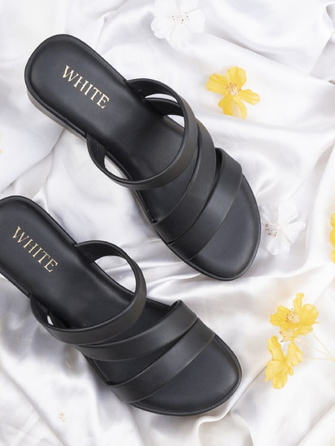 Buy THE WHITE POLE Strappy Open Toe Wedge Heels - Heels for Women ...